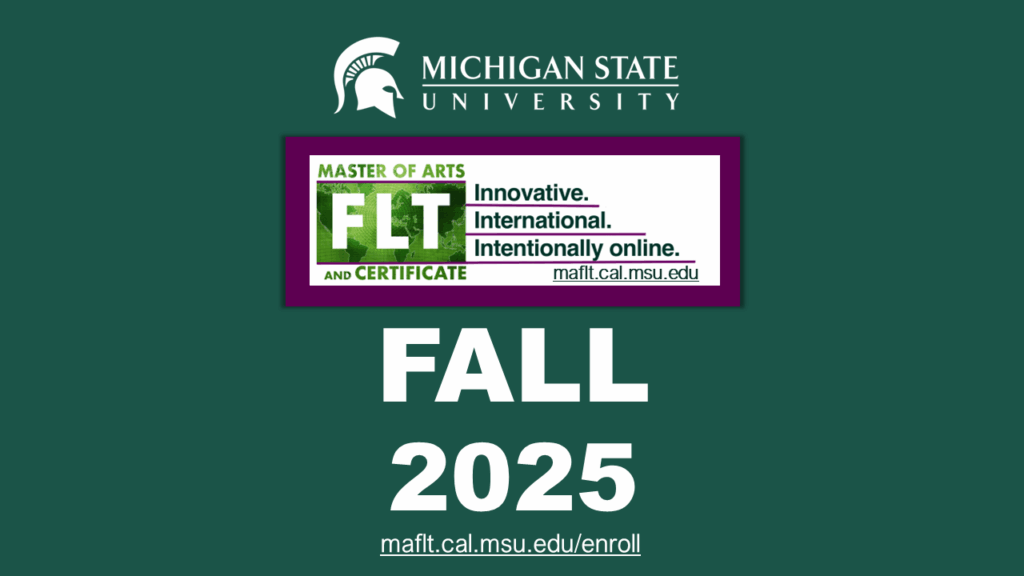 Fall 2025 Semester – Master of Arts in Foreign Language Teaching